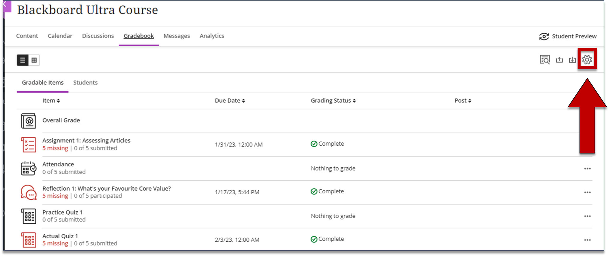 Setting Up the Overall Grade Weighted Total Blackboard Ultra Seneca Polytechnic