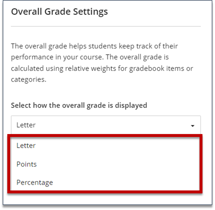 Setting Up the Overall Grade (Weighted Total) | Blackboard Ultra ...