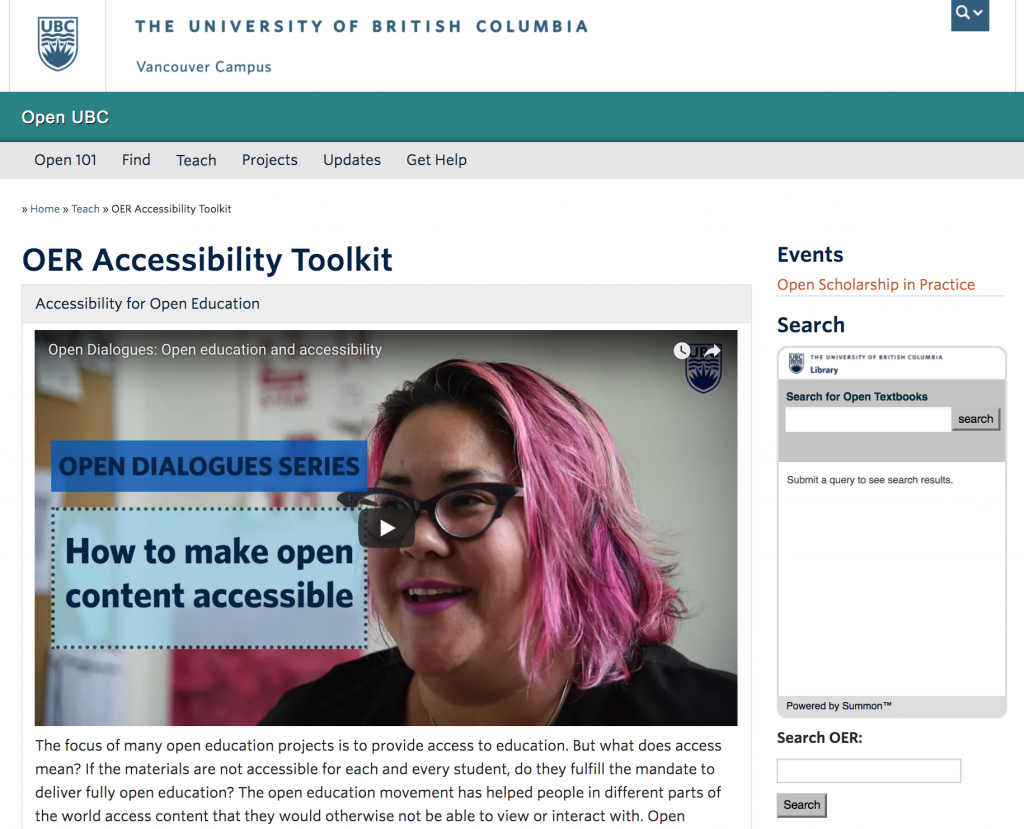 OER Accessibility | The Teaching & Learning Centre | Seneca Polytechnic