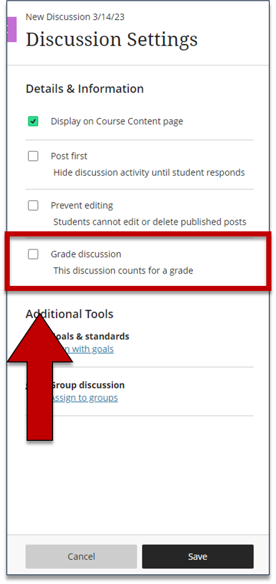 Grading a Discussion | Blackboard Ultra | Seneca Polytechnic