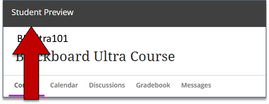 Using Student Preview Mode | Blackboard Ultra | Seneca Polytechnic